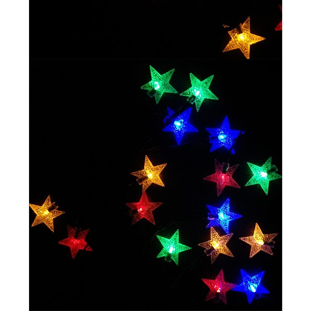 MaoTopCom Solar String Light 21ft 30 LED Fairy Star Garden Lights Outdoor String Lights Decorations for Outdoor, Home, Lawn, Wedding, Patio, Party and Holiday