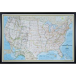 Craig Frames Wayfarer, Classic United States Push Pin Travel Map