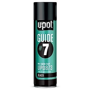 U-POL 0873 Guide 7 Dry Guide Coat, Black, 450 ml Aerosol