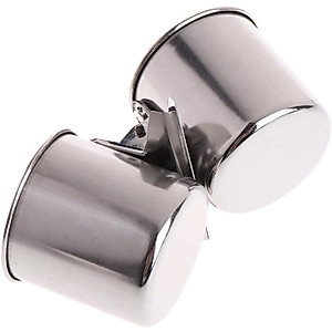 Parrot Feeding Cups Hanging Pet Animal Stainless Steel Birdcage Bowls Bird Bowls for Cage Parakeet Bird Cage Accessories Suitable Small and Medium Bird Pet Supplies