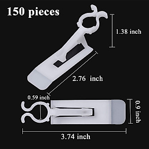 URATOT 150 Pieces Christmas Light Clip Universal Gutter and Shingle Clip for C7, C9 and Mini Lights