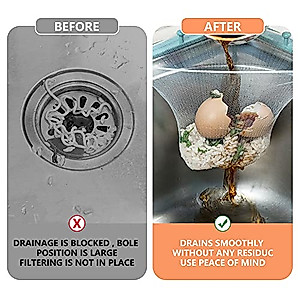 Kitchen sink strainer, Kitchen Sink Triangle Holder Filter, Sink Strainer Bag sink net, Multipurpose Sink Strainer Net Mesh Hanging Bags for Sink Food Waste Collection (200 Filters Bags)