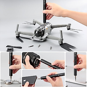 RARTOP Screwdriver Set – Electric Screwdriver, Precision Electric Screwdriver with 24 Magnetic Precision Bits, Ideal for Phones, Laptops, Computers, Glasses, Watches, Electronics and Gifts