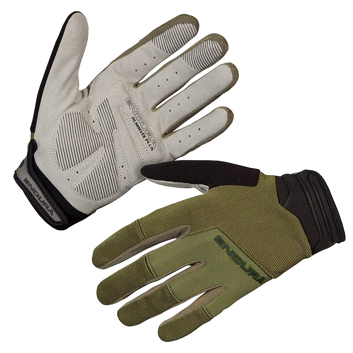 Endura Hummvee Plus Cycling Gloves II - Best Trail Mountain Bike MTB Gloves Olive Green, Medium