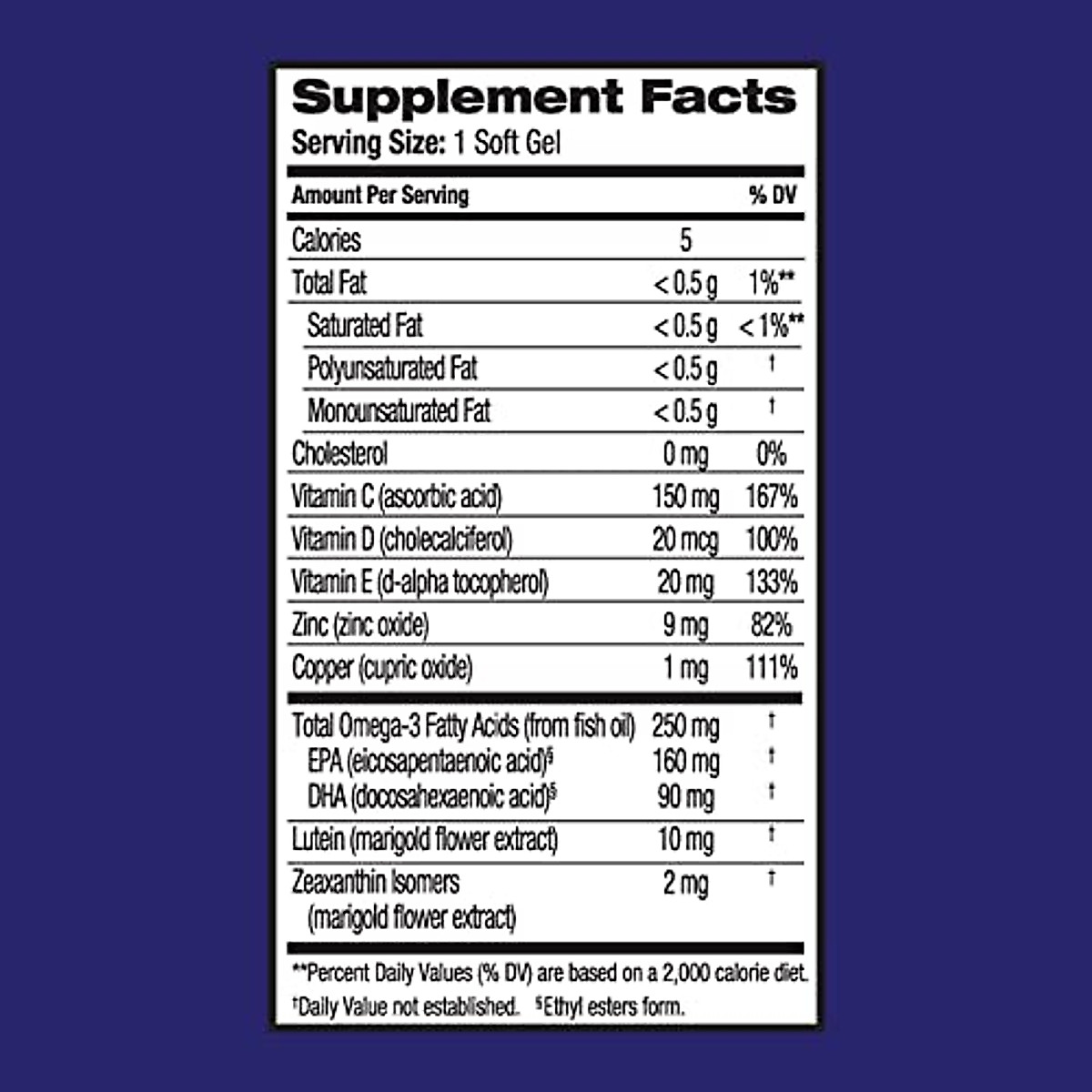 Ocuvite Bausch + Lomb Eye Performance Formula Soft Gels, 30 Count