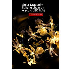 little sapling Led Solar String Lights Outdoor String Lights Garden Crystal Ball Decorative Lights Waterproof Indoor Fairy Lights for Home Garden Patio Party Yard Christmas