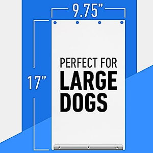 Evergreen Pet Supplies Extra Large Replacement Dog Door Flap for Ideal Pet Products Ruff Weather Dog Door Model #DSRWXL - 9.75 x 17 in – for Pets 36 to 90 lbs – Weather Proof Seal