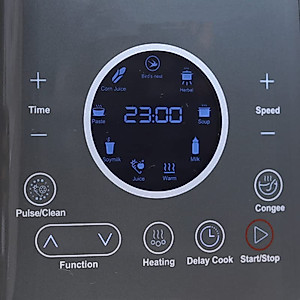 Joydeem Multifunctional Cooking Blender,High-Speed Countertop Blender JD-D16 with stew pot, Soybean milk maker, Hot and Cold, 9 One Touch Programs with 12H Delay Cook, 1200W, 59 Oz, Shakes and Smoothies, Nut Butters, Soups