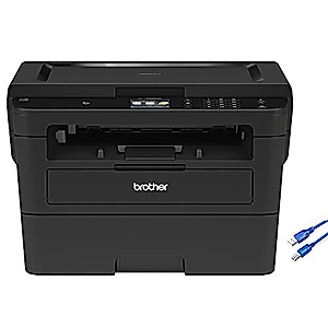 Brother Compact Monochrome Laser Wireless All-in-One Printer HL-L2395DW, Flatbed Copy & Scan, Auto Duplex Printing, 2.7" Color LCD touchscreen Display, 36 ppm, Cloud-Based Printing & Scanning+GM Cable
