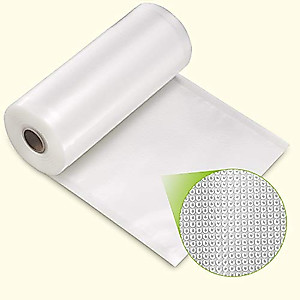 Bonsenkitchen Food Bags Rolls, 2 Pack 8" x 50' Sous Vide Cooking Bags (Total 100 feet), BPA Free 8 Inch Customized Size Food Vacuum Sealer Bags