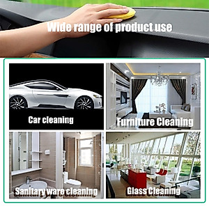 woshilaoDS 24 Pcs Car Foam Wax Applicator Pads, 4" Car Wax Foam Applicator Pads, Round Car Microfiber Detailing Polishing Sponges Applicator Pads Foam Sponges for Car Cleaning Wax Applicator Sponge