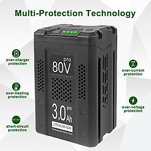 DTK Battery Replacement for Kobalt 80V Battery Max Cordless Power Tool KB3080-06 KB680-06 KB280-06 Lithium Battery 3.0Ah