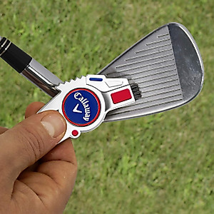 Callaway unisex adult Red, & Callaway 4 in 1 Divot Tool Red White Blue, Red, White Blue, Dark Roast US