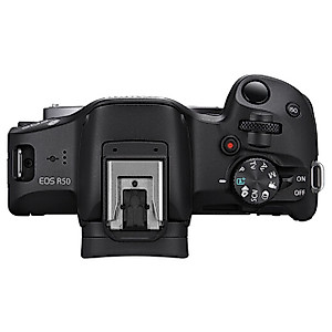 Canon EOS R50 Mirrorless Digital Camera with RF-S 18-45mm f/4.5-6.3 is STM Lens + 64GB Memory + Case+ Steady Grip Pod + Tripod+ Software Pack + More (30pc Bundle)