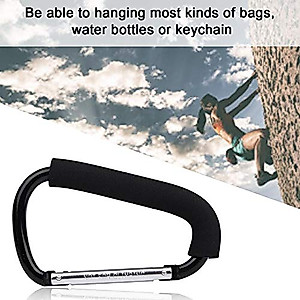 Black Baby Stroller Hooks Multi-Purpose Infant Pushchair gy Clips for Diaper Shopping Bags Clothing Toys(16 * 10CM)