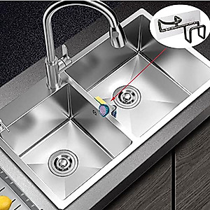 Qinwuwu XXHong 2Pcs Kitchen Brush Stick Sponge Stand Self-Adhesive Kitchen Sink Sponge Stand Kitchen Tools Storage Stand Dishwashing Sponge Brush Accessory Stand