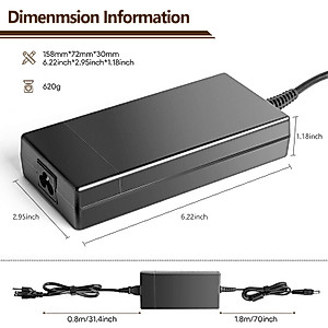 for Drobo Power Supply, TAIFU AC Adapter Charger for 12V 150W Drobo DroboFS S 5D 5Dt 5N 5N2 5C 5D3 5-Bay 4 Bay Storage Array Network Storage DR-5X-1P11 DAS Hard Disk Drive HDD NAS Charger Heavy Duty