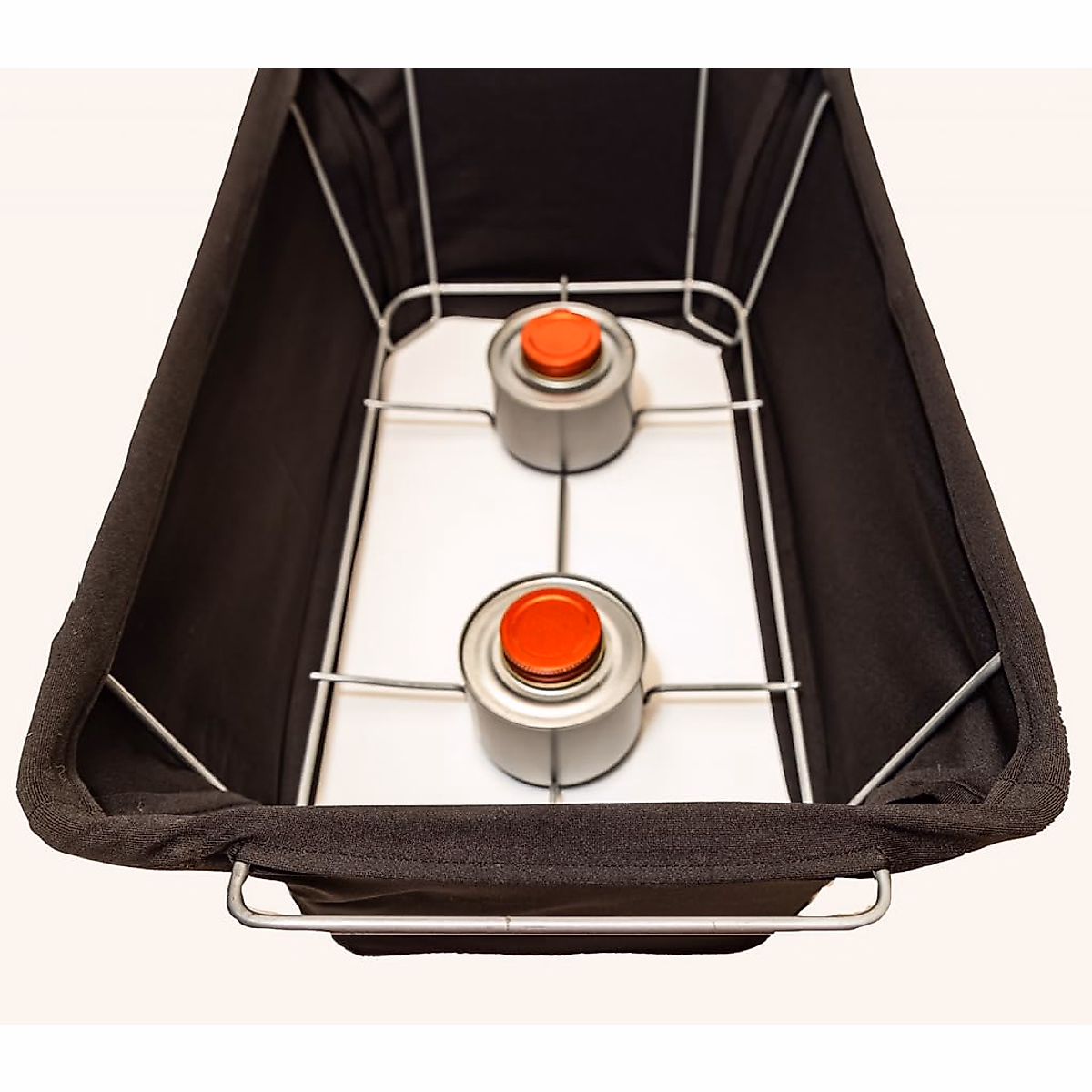 2 Pack Chafer Wind Guard | Decorative Chafing Dish Wind Guard | Flame Retardant Spandex Chafer Stand Cover for Indoor & Outdoor Buffet, Catering, Party, Weddings, Events | Washable Reusable | Black