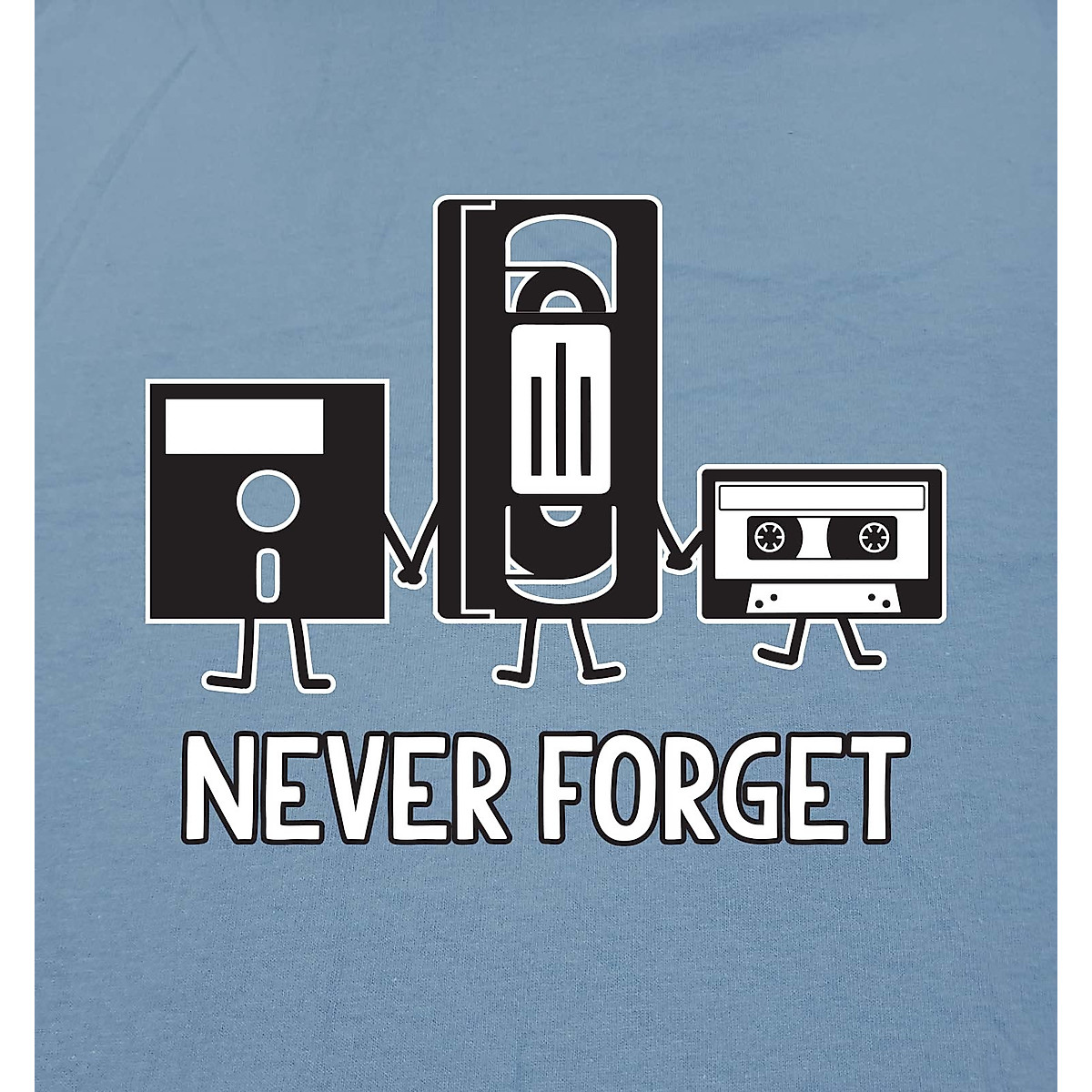 Never Forget Graphic Novelty Sarcastic Funny T Shirt L Charcoal