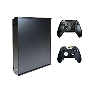 HIDEit Mounts X1X Bundle, Wall Mounts for Xbox One X and Controllers, Steel Mounts for Xbox One X and Two Controller Mounts to Safely Store Your Xbox One X and Xbox Controller Near or Behind TV