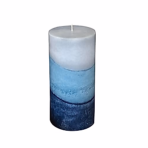 Wicks N More Indigo Mist Handmade Pillar Candles (3x6)