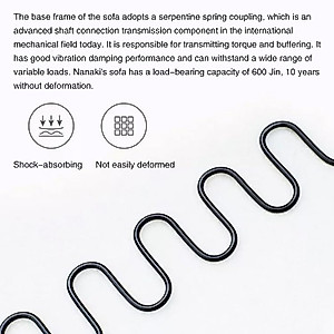 QIUPAI Modern Wingback Living Room Chair, Single Sofa Chair, Upholstered Armchair with Scooped Arms for Bedroom,Apartment,Studio,Office,Waiting Room A