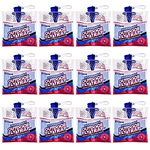 Fly Traps Outdoor Fly Traps. 12 Natural Pre-Baited Fly Bags Outdoor Disposable. Fly Trap Bag Fly Catchers Outdoors. Stable Ranch Fly Trap. Disposable Fly Traps Outdoor Hanging Fly Killer