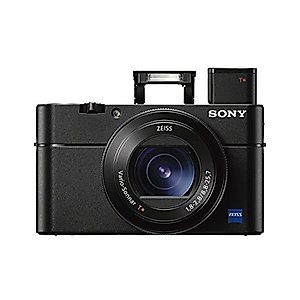 Sony RX100VA (NEWEST VERSION) 20.1MP Digital Camera: RX100 V Cyber-shot Camera with Hybrid 0.05 AF, 24fps Shooting Speed & Wide 315 Phase Detection - 3” OLED Viewfinder & 24-70mm Zoom Lens - Wi-Fi