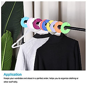 PATIKIL Clothes Dividers 30 Pack Blank Clothing Rack Size Sorting Reusable Wardrobe Round Hanger Separator, White