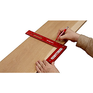 Woodpeckers Precision Woodworking Square, 12 Inch x 8 Inch, Hands Free Design, USA Made