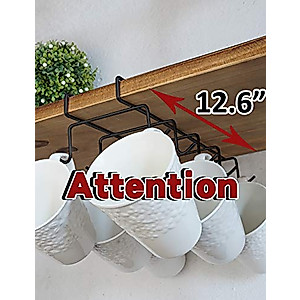 bafvt Coffee Mug Holder, Mugs Rack Under Shelf, Kitchen Storage Drying Rack, Stainless Steel (10)