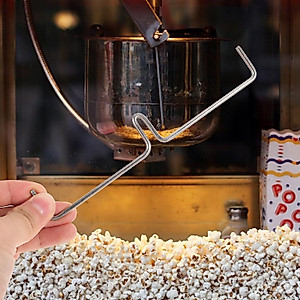 OSALADI Popcorn Machine Mixer Rod Replacement - Popcorn Maker Machine Accessory - Silver Iron Material - 6.1 Inches