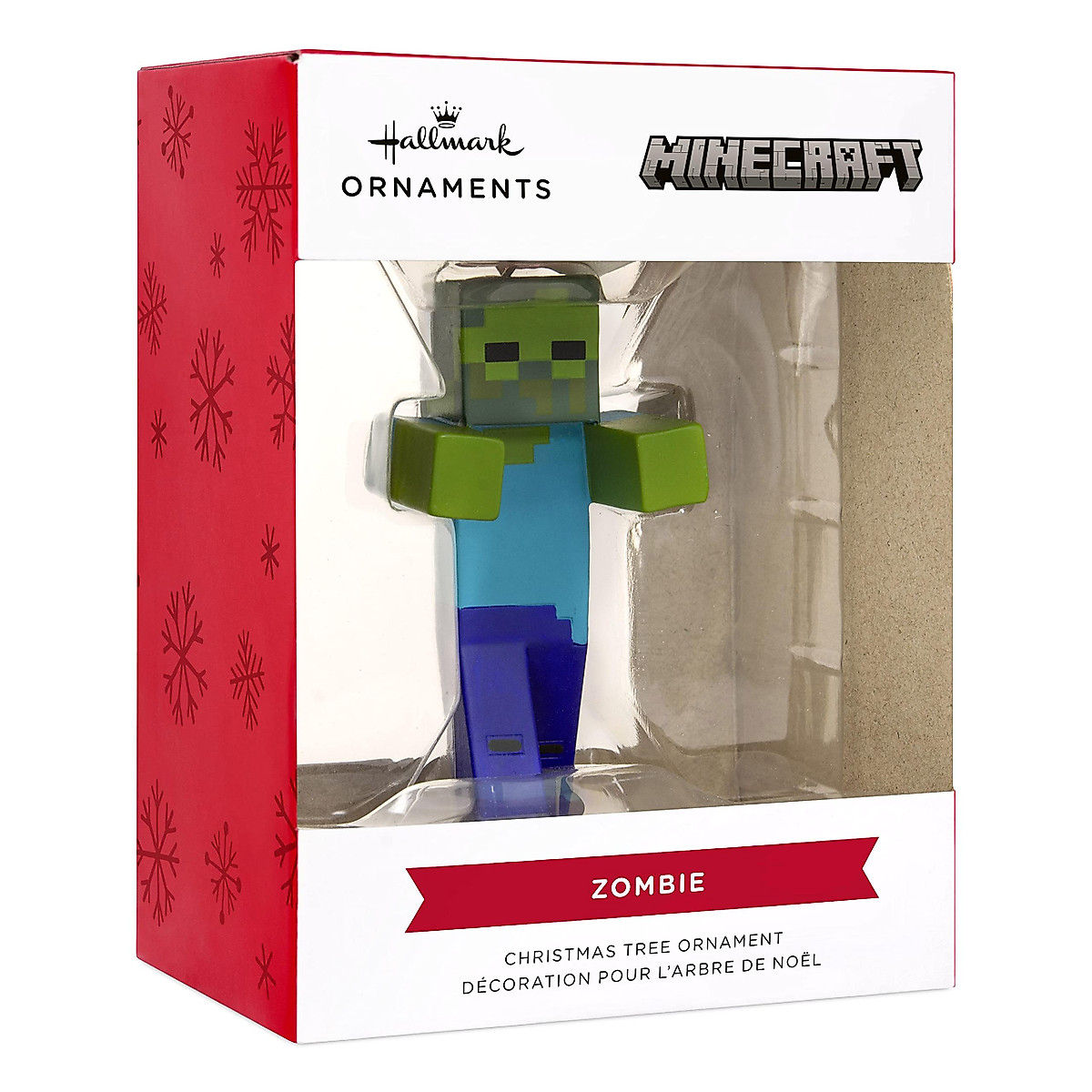 Hallmark Minecraft Zombie Christmas Ornament 1.48 x 3.05 x 1.29 inches