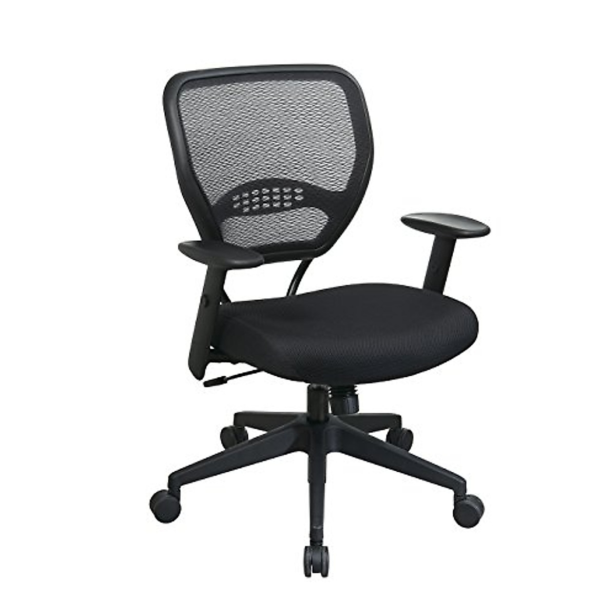 SPACE Air Grid Mid-Back Swivel Chair, Black, 20-1/2 x 19-1/2 x 42h