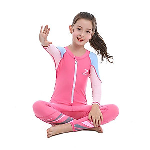 ZCCO Kids Swimsuit, Boys and Girls Full Sunsuit, UPF50+ Rash Guard Wetsuit, Swimwear
