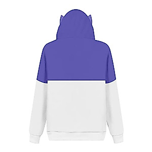 Beowyro The Owl House Luz Noceda Hoodies Cosplay Costume TOH Pullover Hoodie Halloween Long Sleeve Sweatshirt Unisex (Small, Luz Noceda)