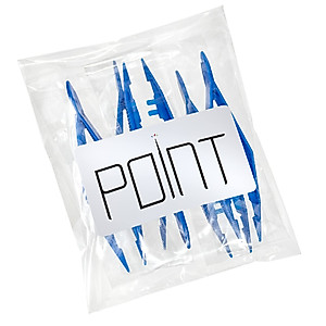 Point Tapered Thumb Forceps - Individually Wrapped Precision Tweezers with Serrated Tips and Tapered Ends (10 Count)