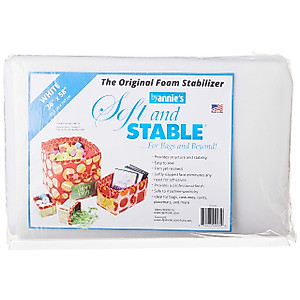 ByAnnie's Soft and Stable Fabric, 36 by 58-Inch, White