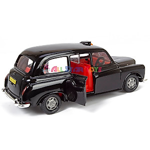 London Taxi 1/38 Scale Diecast Model Toy Car 4.75" Long Motormax 76003