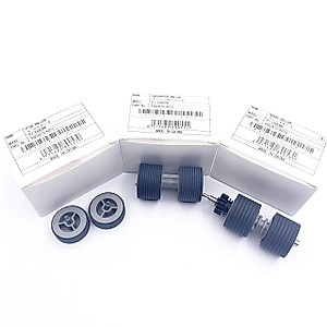 Case of 10 Pack,OKLILI PA03575-K011 PA03575-K012 PA03575-K013 Pick Roller Set Brake Roller Separator Roller Compatible with Fujitsu fi-6400 fi-6420 fi-6800 fi-7800 fi-7900