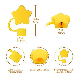 3pcs Straw Covers Cap for 10mm Straws, Stanley Straw Cover, Dust-Proof Drinking Straw Reusable Straw Tips Lids