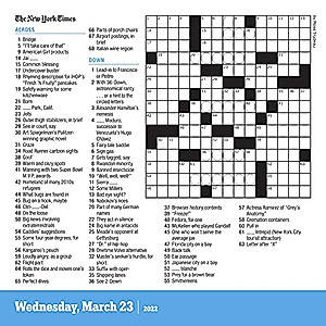 The New York Times Daily Crossword Page-A-Day Calendar for 2022: A Year of Crosswords to Challenge and Delight Crossword Lovers