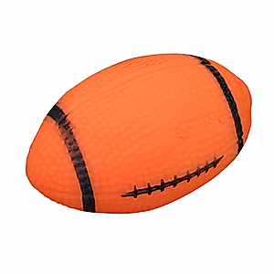 Gilroy Dog Squeaky Toys Ball Throw Rugby Football for Pet Training Sound Toy, Random Color