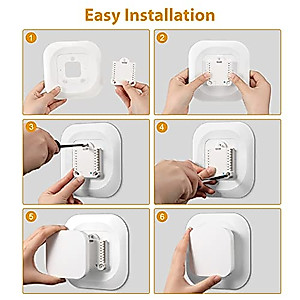CaseBot Wall Plate Cover Compatible with Amazon Smart Thermostat 2021, Practical and Stylish Decoration Bracket Mount, White