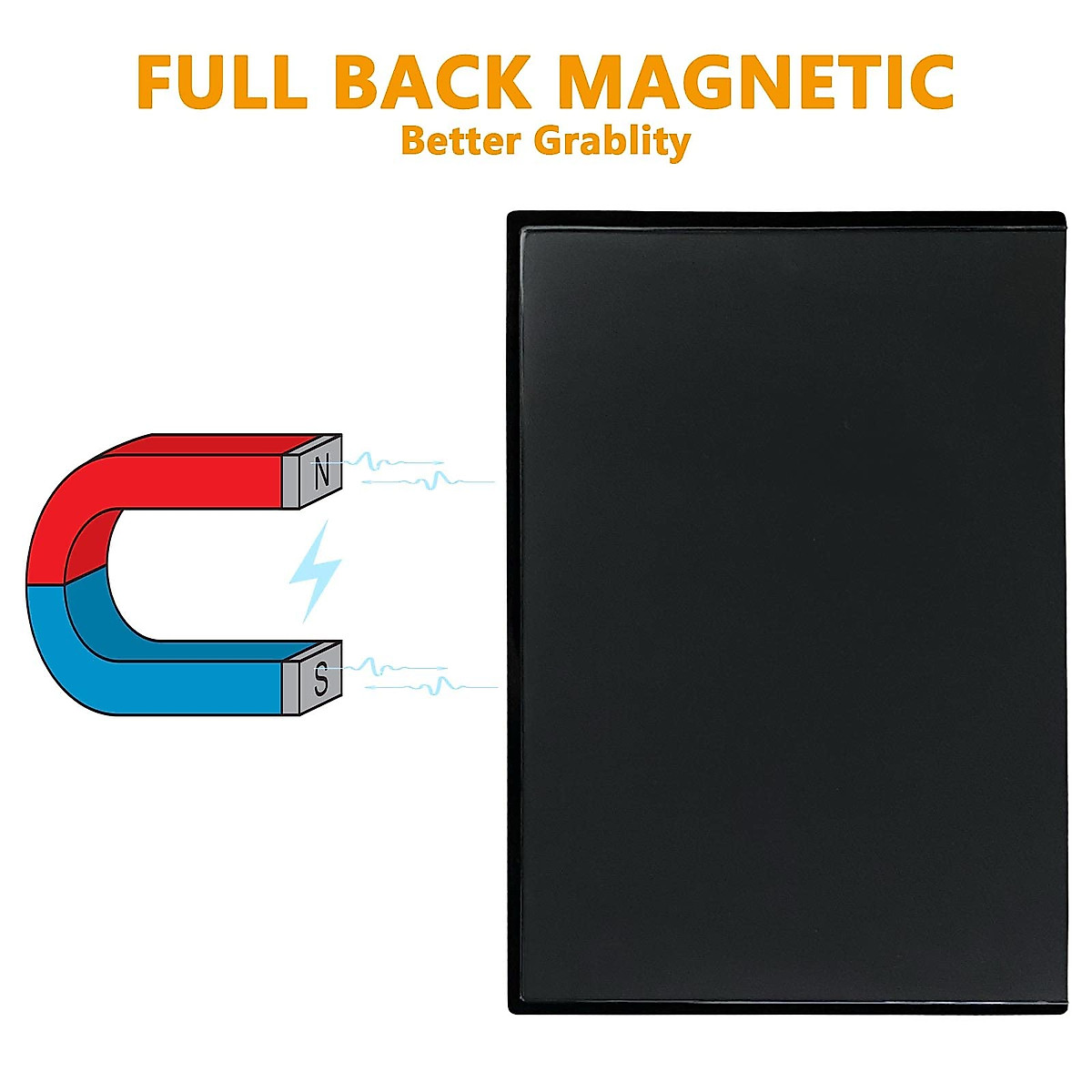 Mingting Magnetic Picture Frames 15 Packs-Fridge Magnetic Photo Frames-Holds 4 x 6 Inches Photos,Black