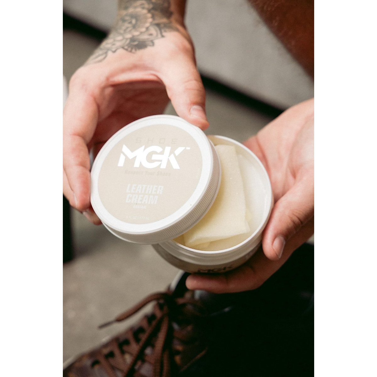 Shoe MGK Neutral Leather Cream - Shoe Polish and Conditioner for Leather Footwear