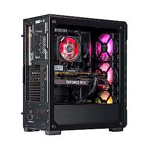 Velztorm Fultix Custom Built Gaming Desktop PC (AMD Ryzen 5-5500 6-Core, GeForce RTX 3070 8GB, 32GB DDR4, 512GB PCIe SSD + 2TB HDD (3.5), RGB Fans, 650W PSU, AC WiFi, Bluetooth, Win 11 Pro)