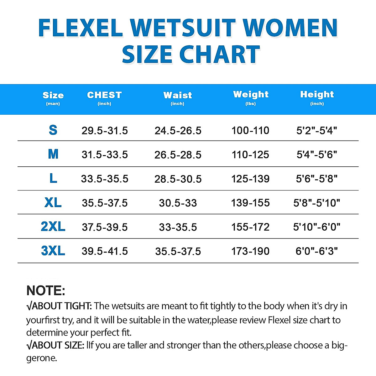 FLEXEL Shorty Wetsuit Women 3mm, Wet Suits for Mens in cold water, Neoprene Scuba Diving Suit for Surfing Swimming Snorkeling