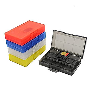 giveyoulucky24 in1 Game Cassette Storage Box Container Card Case for Nintendo Console Switch - Blue