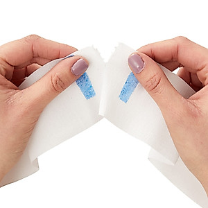 Juvale 500 Pack Disposable Barber Neck Strips for Hair Cutting, Salon, Barbershop Supplies (White, 2.4 x 11 In, 5 Rolls)